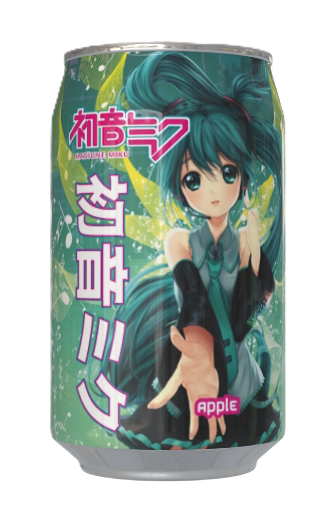 Hatsune Miku Apple Flavour Soda Can 330ml – Kawaji UK