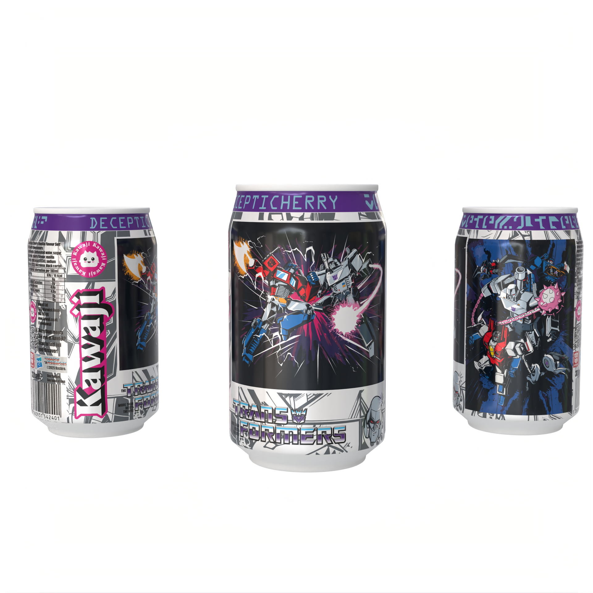 Transformers Decepticherry - Cherry Vanilla Soda Flavour Can 330ml Sta ...